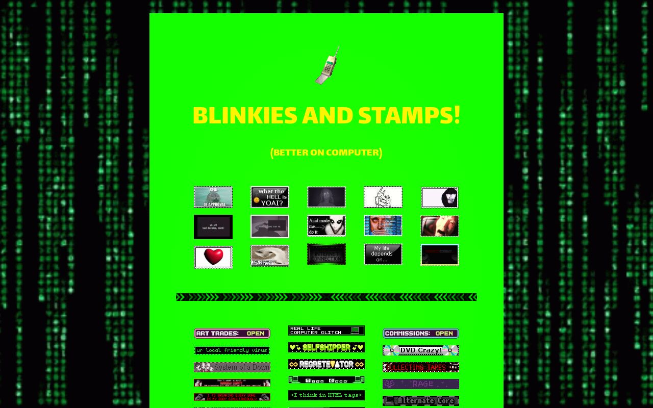 BLINKIES + STAMPS!